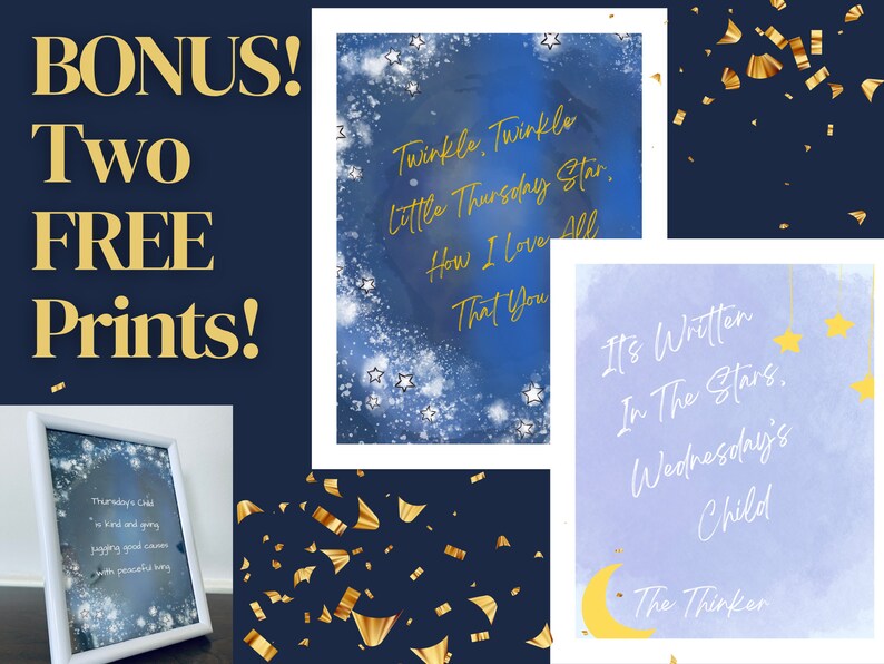 NEW BABY Day-of-the-week Gift Set! Autographed Book by Day & Framed ...