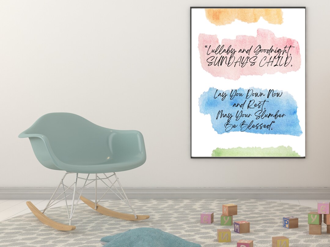 LULLABY & Goodnight, SUNDAY'S CHILD: Nursery Rhyme Song Instant ...