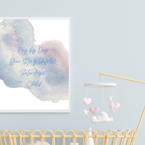 Saturday Child - Etsy