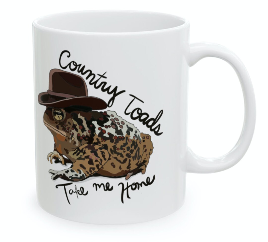 Country Toads Take Me Home Ceramic Coffee Mug, Toad, Frog Gift - Etsy