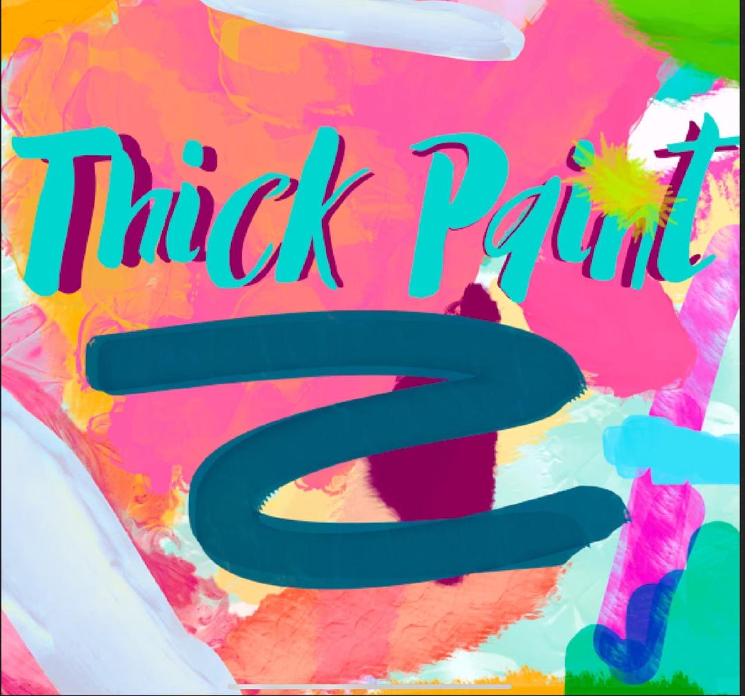 Thick Paint Brush Set for Procreate Try Me - Sample Size Instant ...