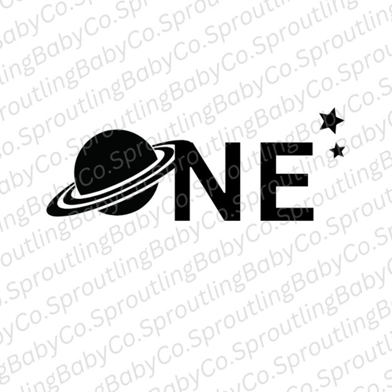 Outer Space 1st Birthday SVG Digital Download First Birthday Shirt ...