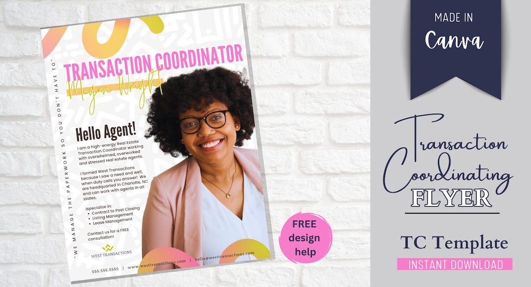 Real Estate Transaction Coodinator Flyer | Real Estate Flyer ...