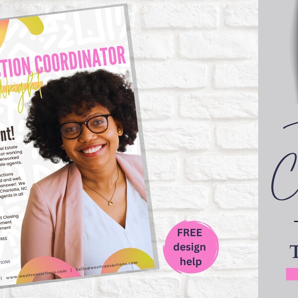 Transaction Coordinator Flyer - Etsy