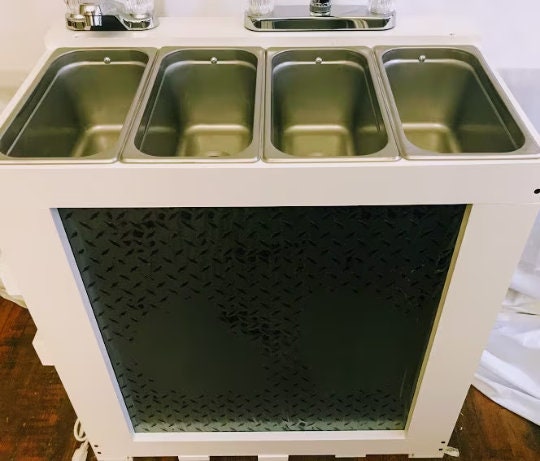 Portable Concession Sink 3 Compartment Dish Sink + 1 Hand Wash Sink ...