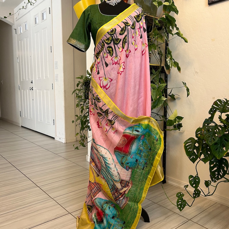 Printed Shipping Saree - Etsy