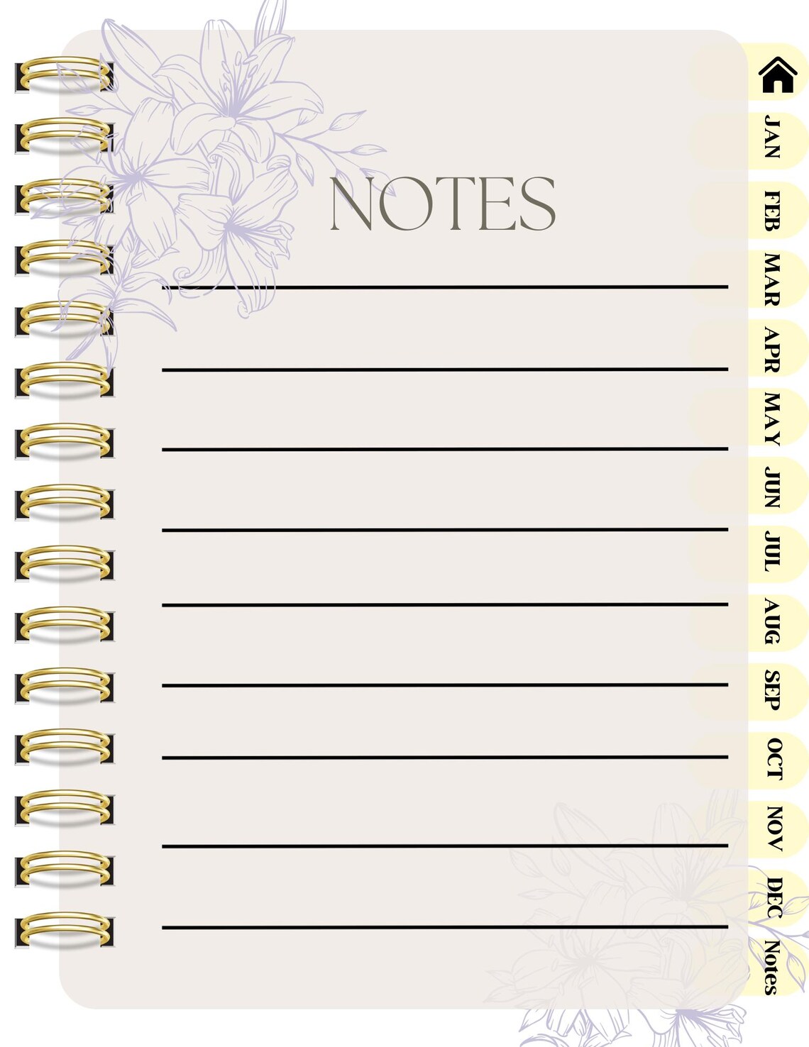 2025–2026 Monthly Digital Planner PDF With Notes | Writable on iPad ...