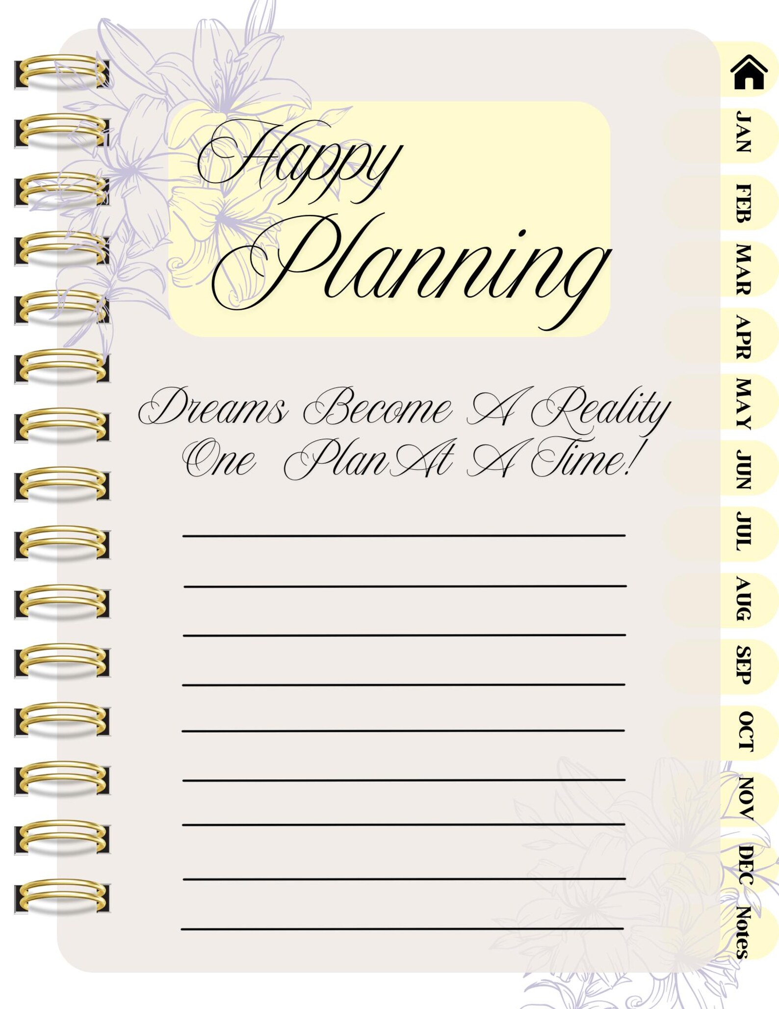 2025–2026 Monthly Digital Planner PDF With Notes | Writable on iPad ...