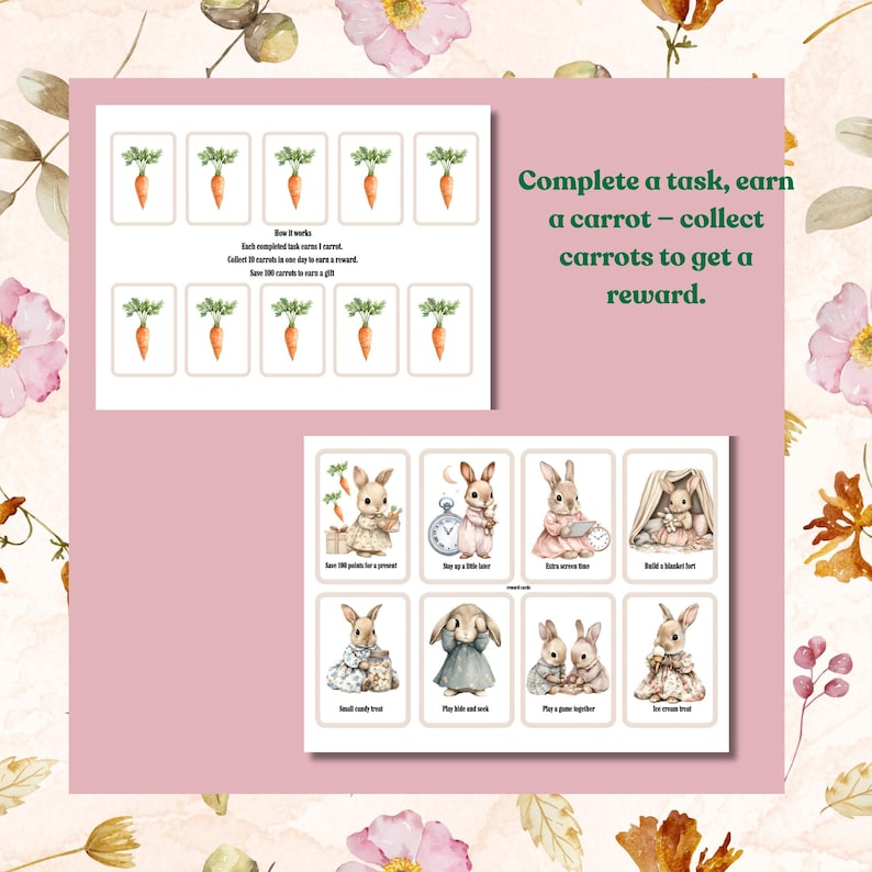 Daily Routine Cards for Kids | Bunny Visual Schedule Printable ...