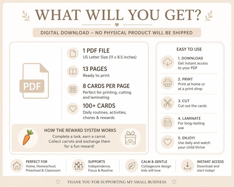 Daily Routine Cards for Kids | Bunny Visual Schedule Printable ...