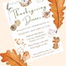 Thanksgiving Dinner Feast Editable Invitation, Thanksgiving Feast ...