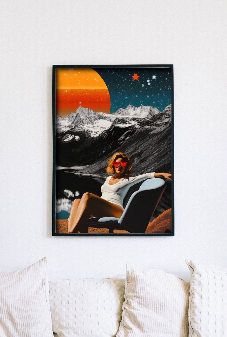 Bold Surreal Pop Art, Surreal Art, Futuristic Collage, Surrealism Print ...