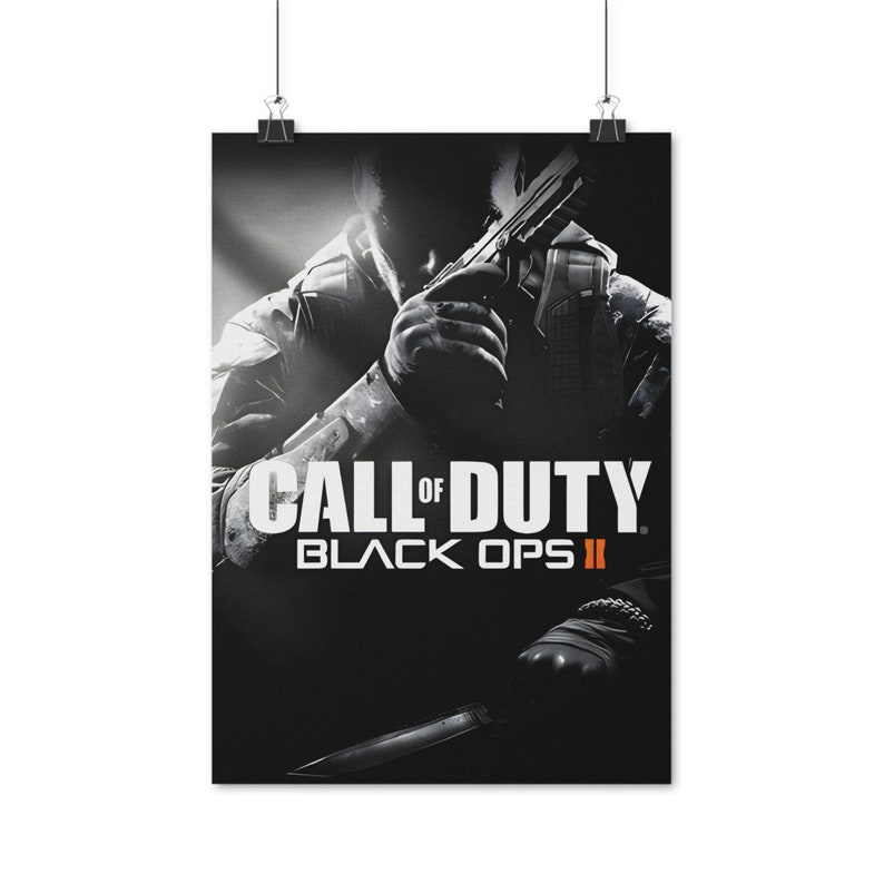 Black Ops 2 Cover Poster Call of Duty Wall Art Video Game Canvas Call ...