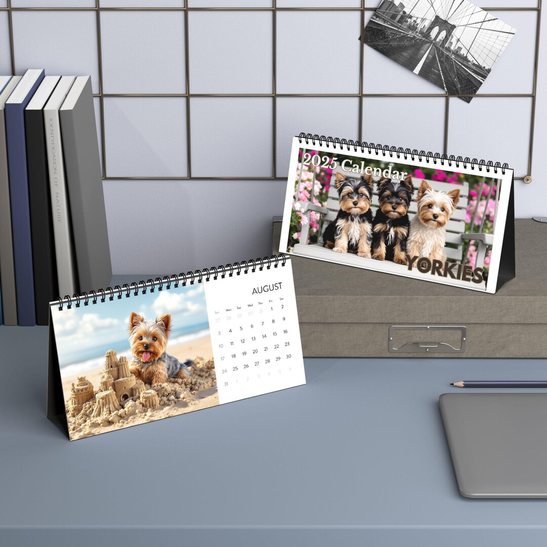 Yorkie 2025 Desk Calendar A Year of Adorable Yorkie Charm - Etsy