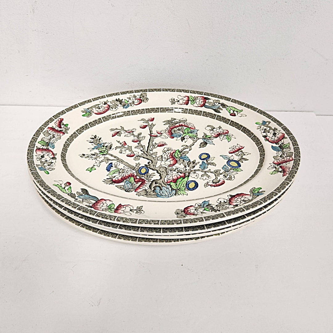 Vintage 1960's - 70's Johnson Brothers England Indian Tree 12 1/4 Inch ...