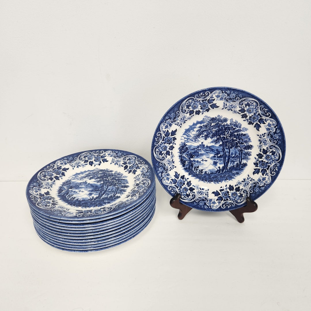 Vintage 1980's Staffordshire England Churchill Pattern 9 1/2 Inch ...