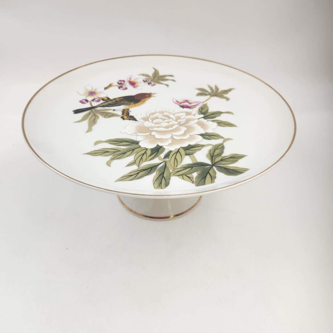 Vintage Chinese Garden Shafford Original by Design Cake Stand ...