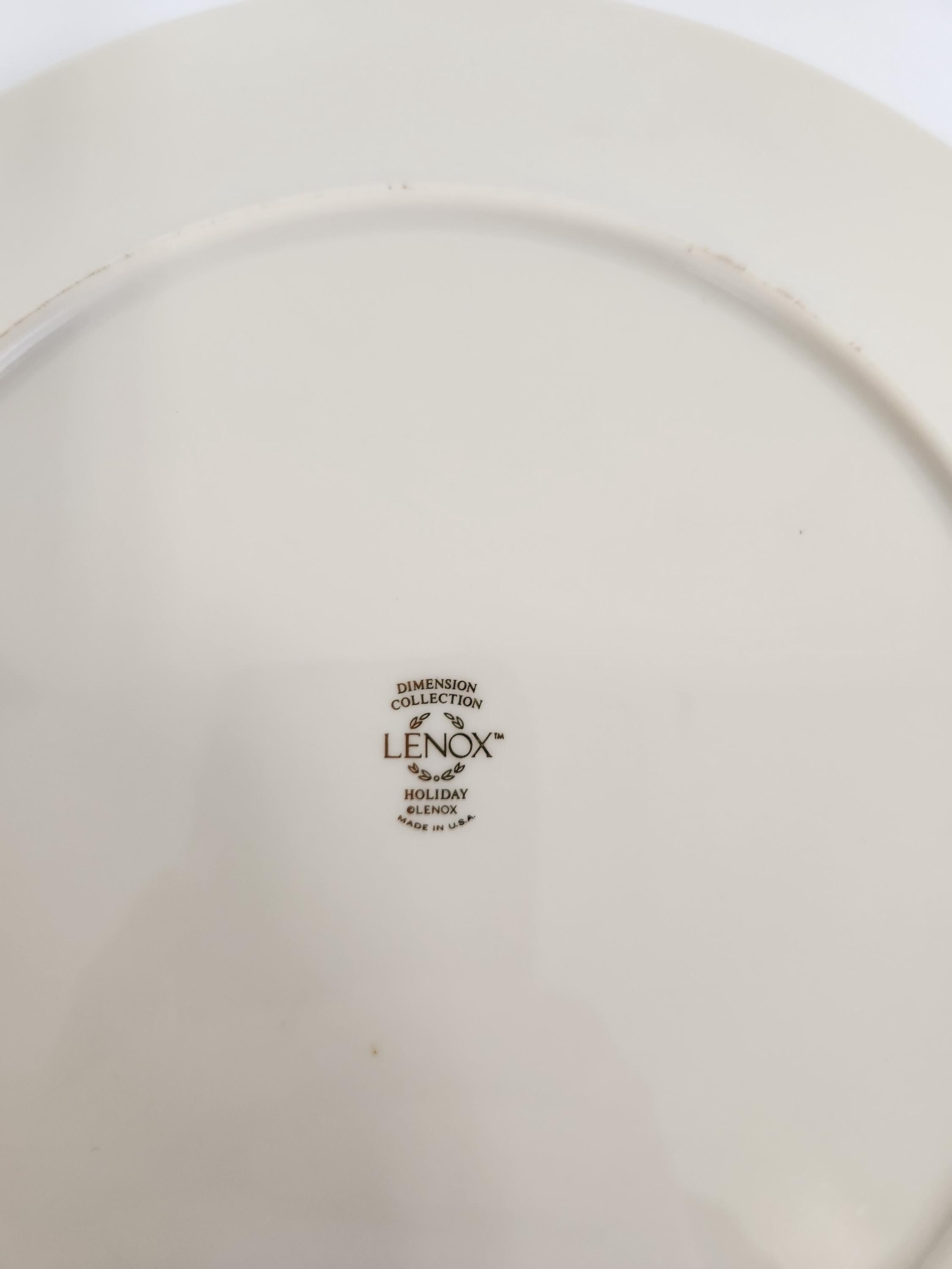 Vintage 1980's Lenox Dimension Collection Holiday Dinner Plates - Etsy