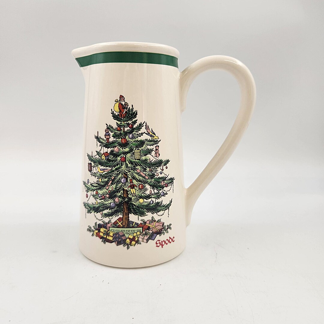 Vintage Spode Teleflora Christmas Tree Vase - Milk or Water Pitche - Etsy