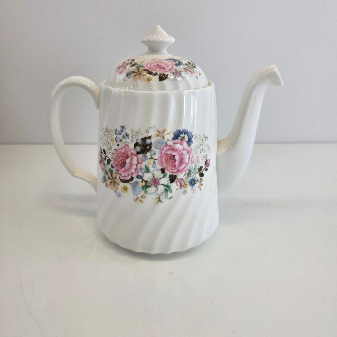 Vintage Minton Rose Garland Coffee Pot - Etsy
