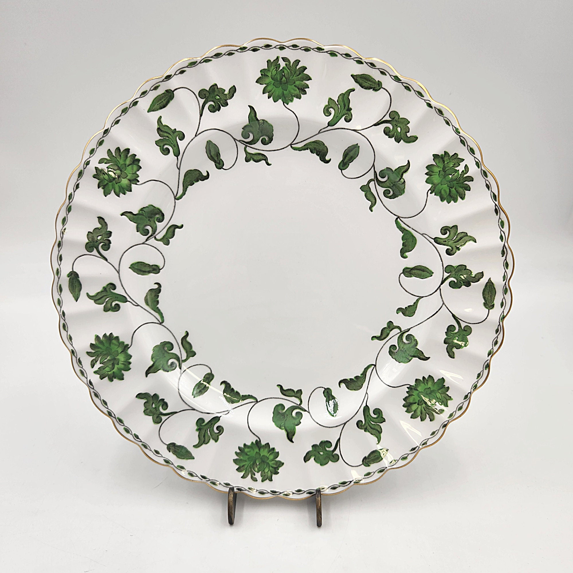 Vintage 1960's Spode Copeland Colonial Jade 10 1/2 Inch Dinner Plate 3 ...