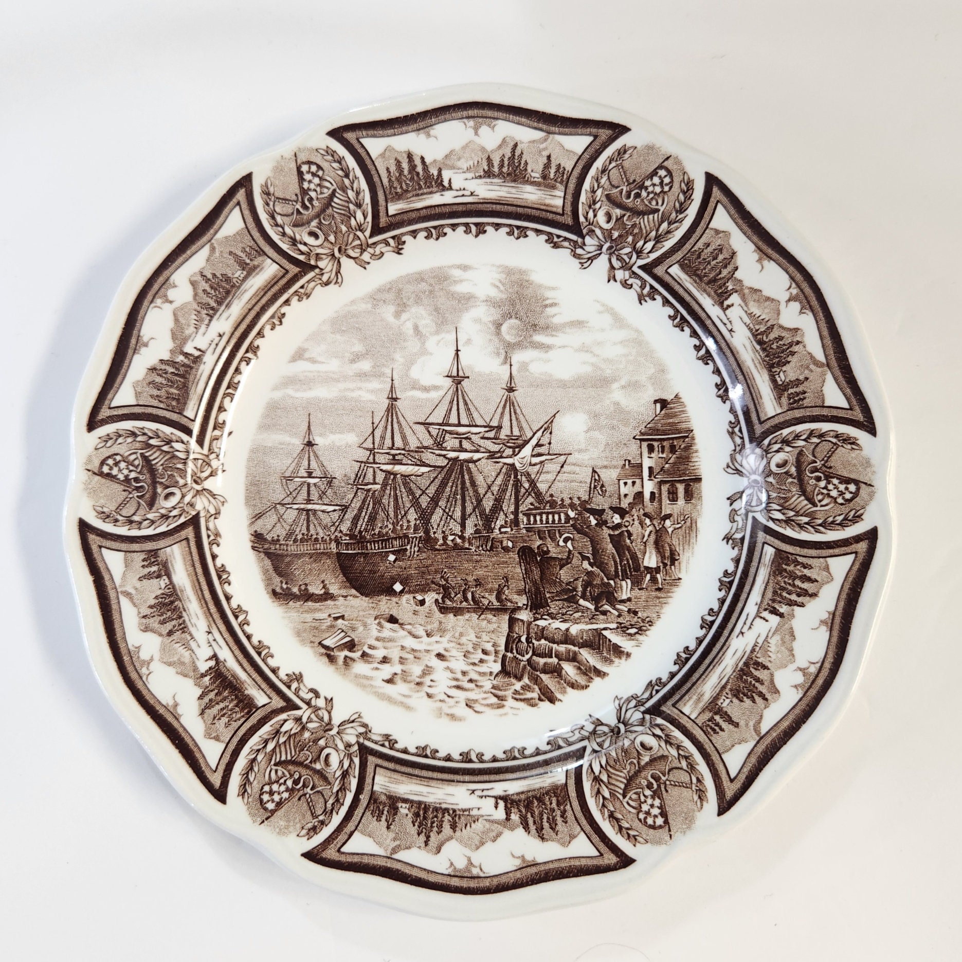 Vintage 1950's Dinner Plate by Royal Staffordshire in the Tonquin ...