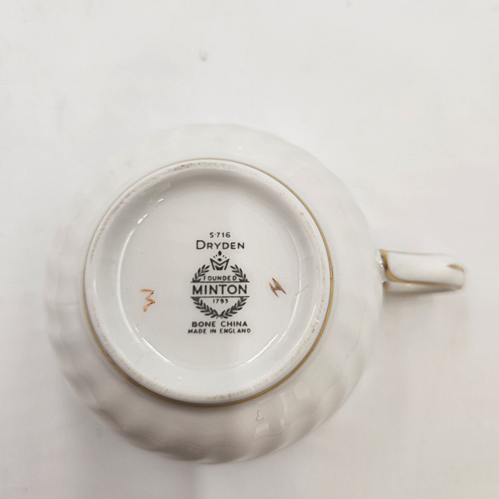 Vintage 1980's Set of 2 Minton China Dryden Pattern 7 Ounce Coffee or ...
