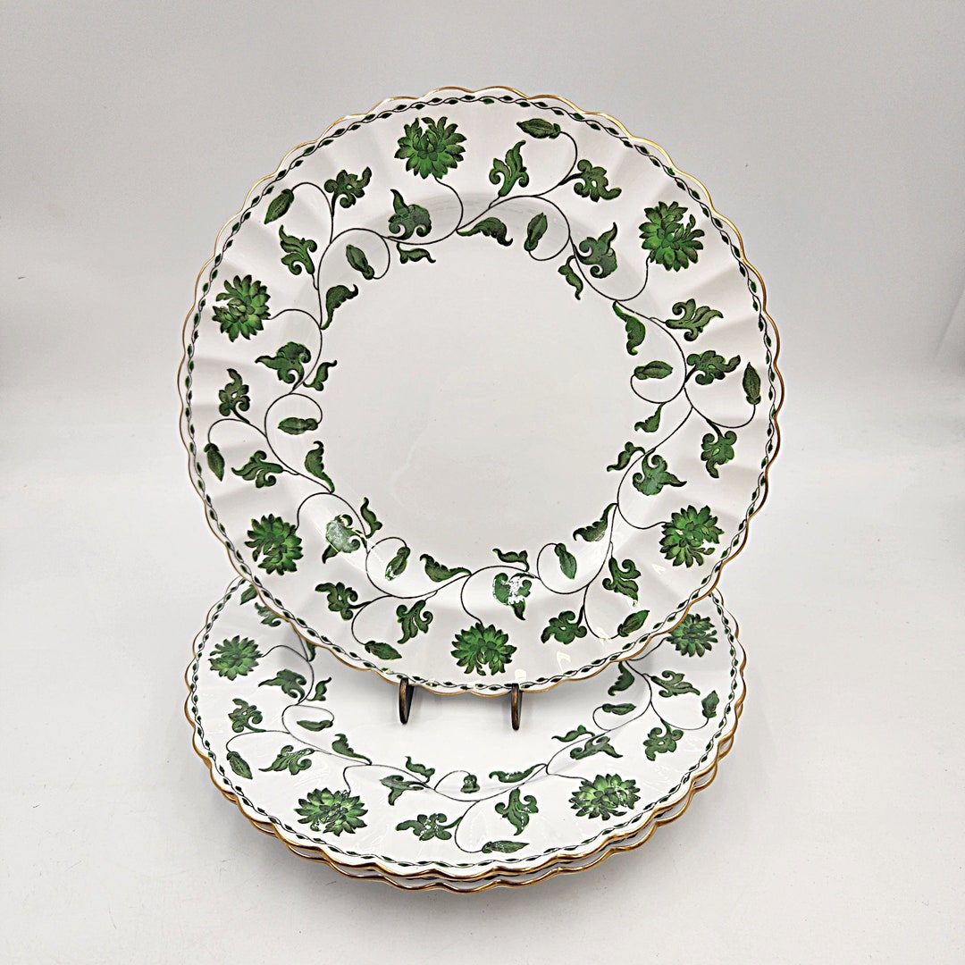 Vintage 1960's Spode Copeland Colonial Jade 10 1/2 Inch Dinner Plate ...