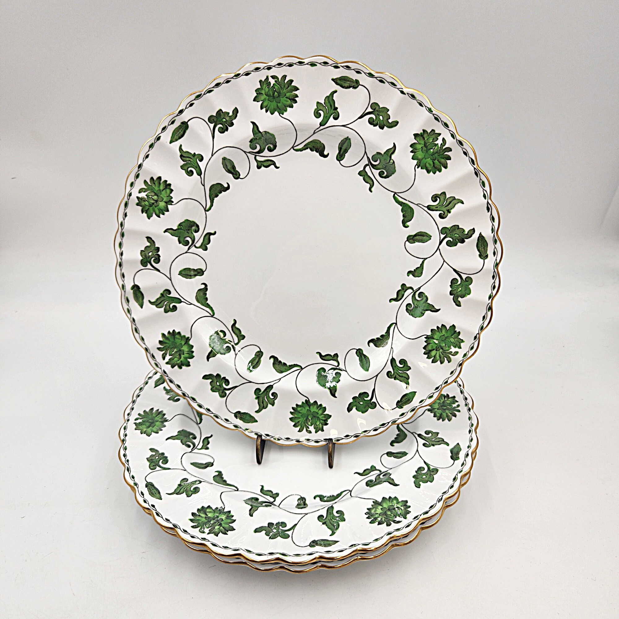 Vintage 1960's Spode Copeland Colonial Jade 10 1/2 Inch Dinner Plate 3 ...