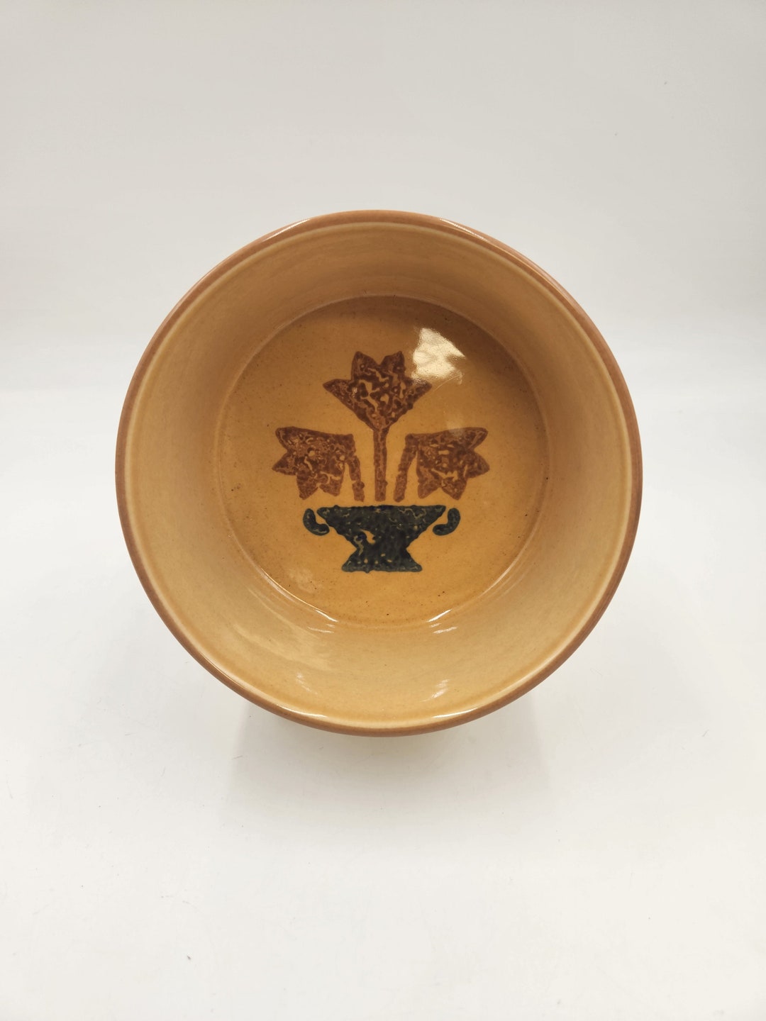 Vintage 1990's Pfaltzgraff America Mafa #406 Yellowware Souffle Bowl - Etsy