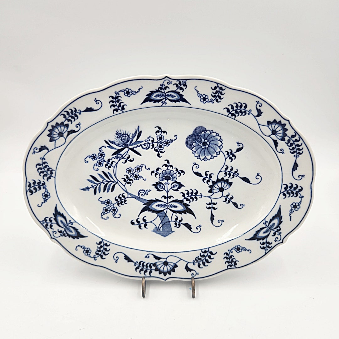 Vintage Blue Danube Blue and White Blue Onion Pattern 12 Inch Serving ...