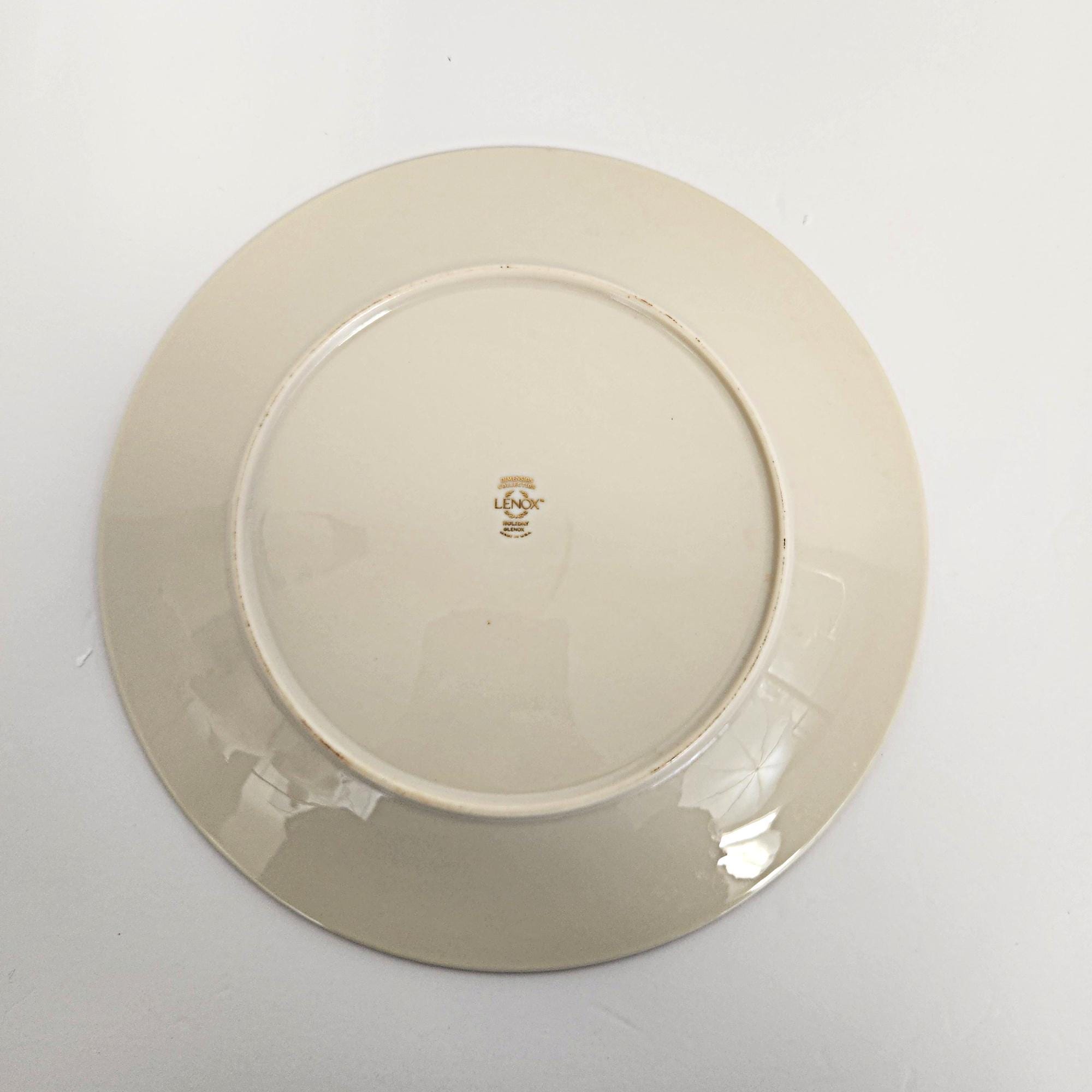 Vintage 1980's Lenox Dimension Collection Holiday Dinner Plates - Etsy