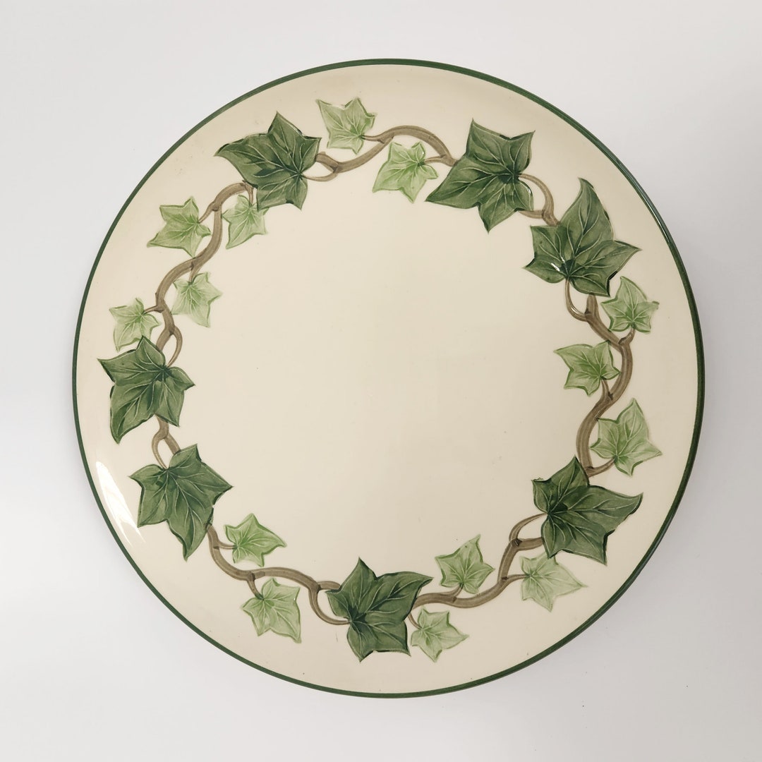 Vintage 1970's Franciscan Ivy Pattern 12 1/2 Inch Round Platter ...