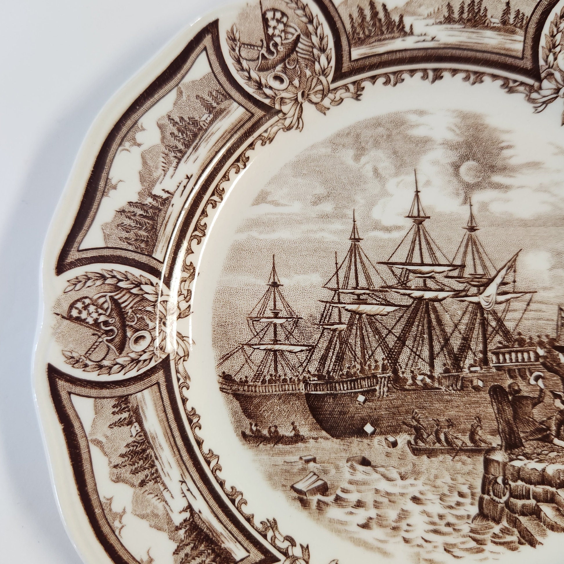 Vintage 1950's Dinner Plate by Royal Staffordshire in the Tonquin ...