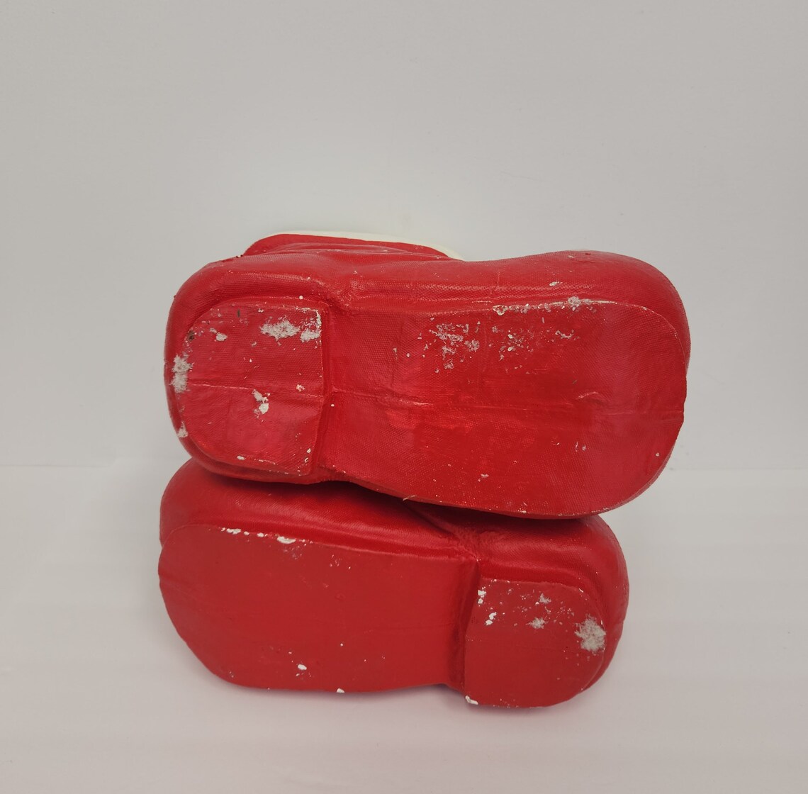 Vintage 1960's 70's Papier Mache Santa's X-large Red and White Holiday ...