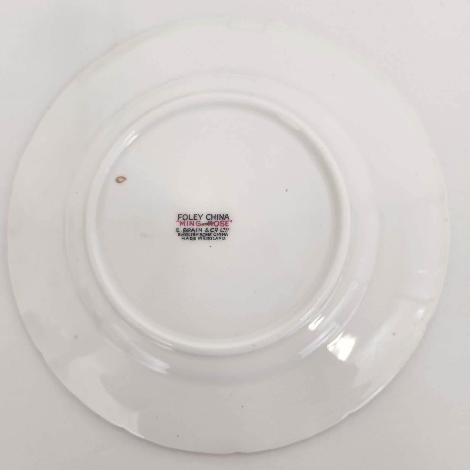 Vintage 1950's Foley China Ming Rose 6 1/4 Inch Bread and Butter Plate ...