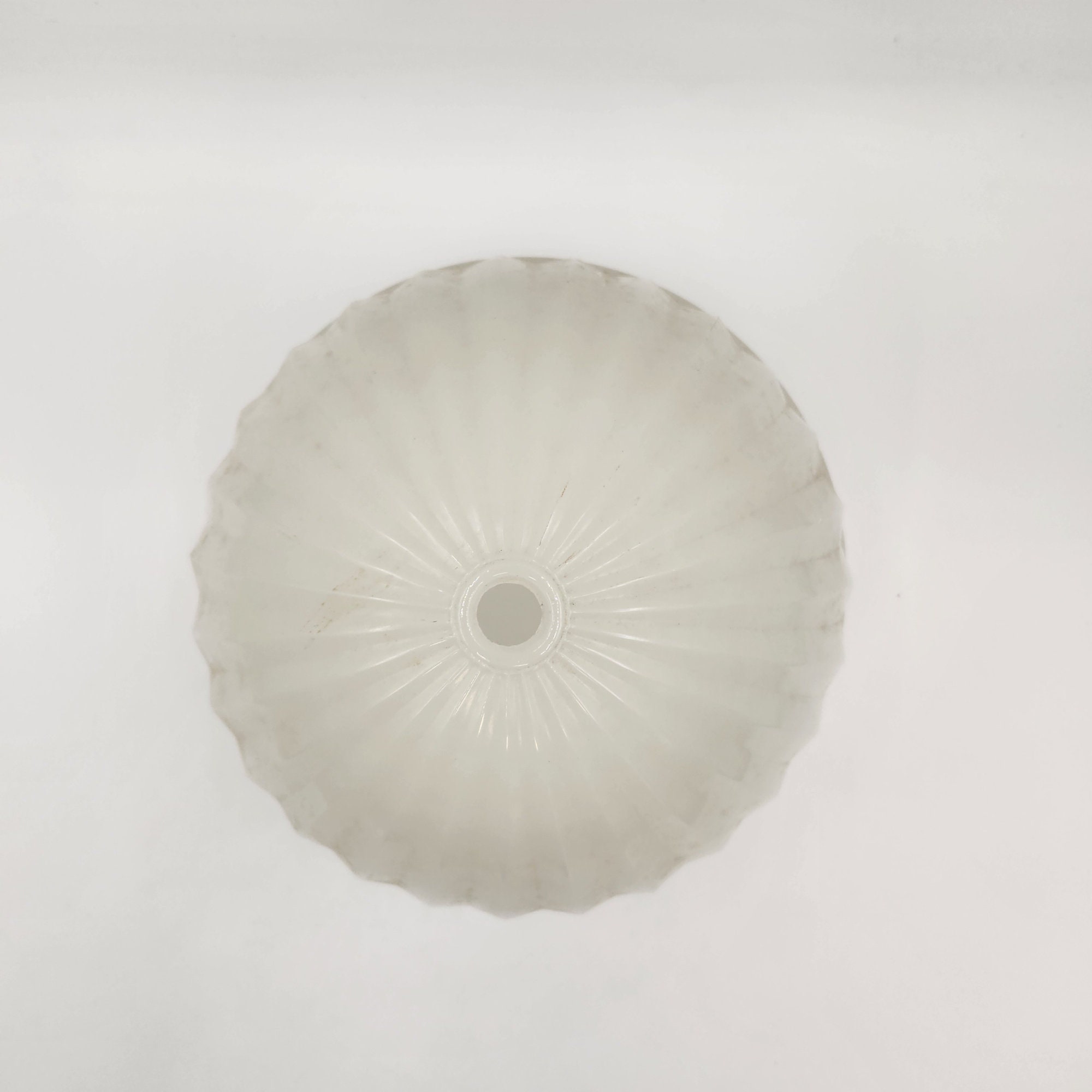 Vintage 1913 - 1918 Vintage Frosted Glass Ceiling Shade - School House ...