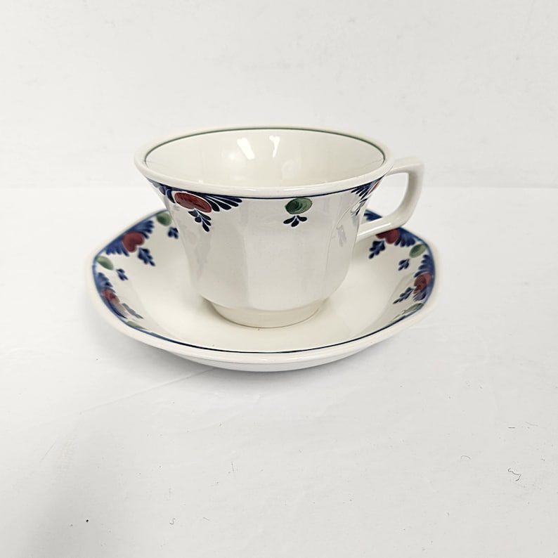 Vintage 1980's Adams English Ironstone Veruschka Cup and Saucer Set - Etsy