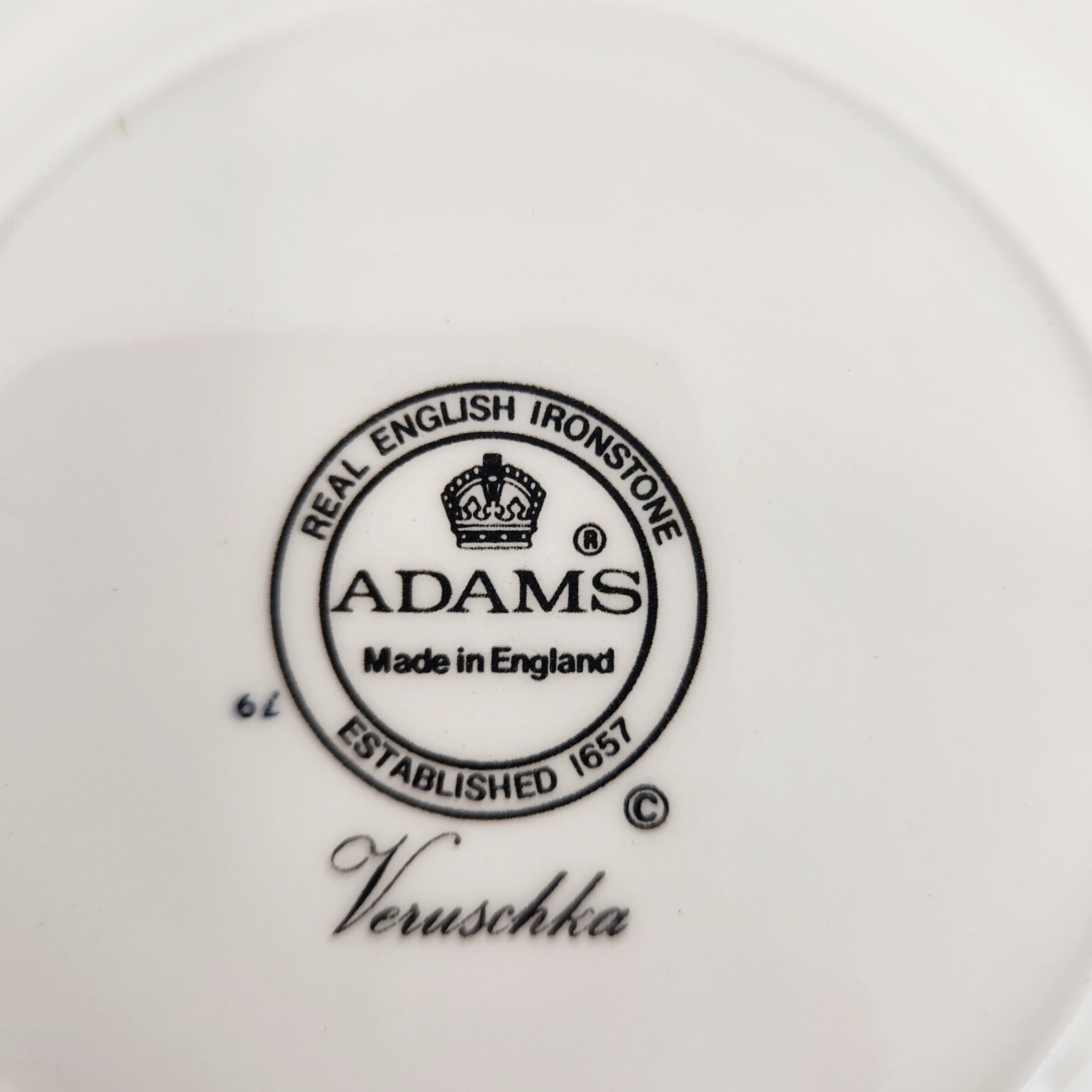 Vintage 1980's Adams English Ironstone Veruschka Bread and Butter ...