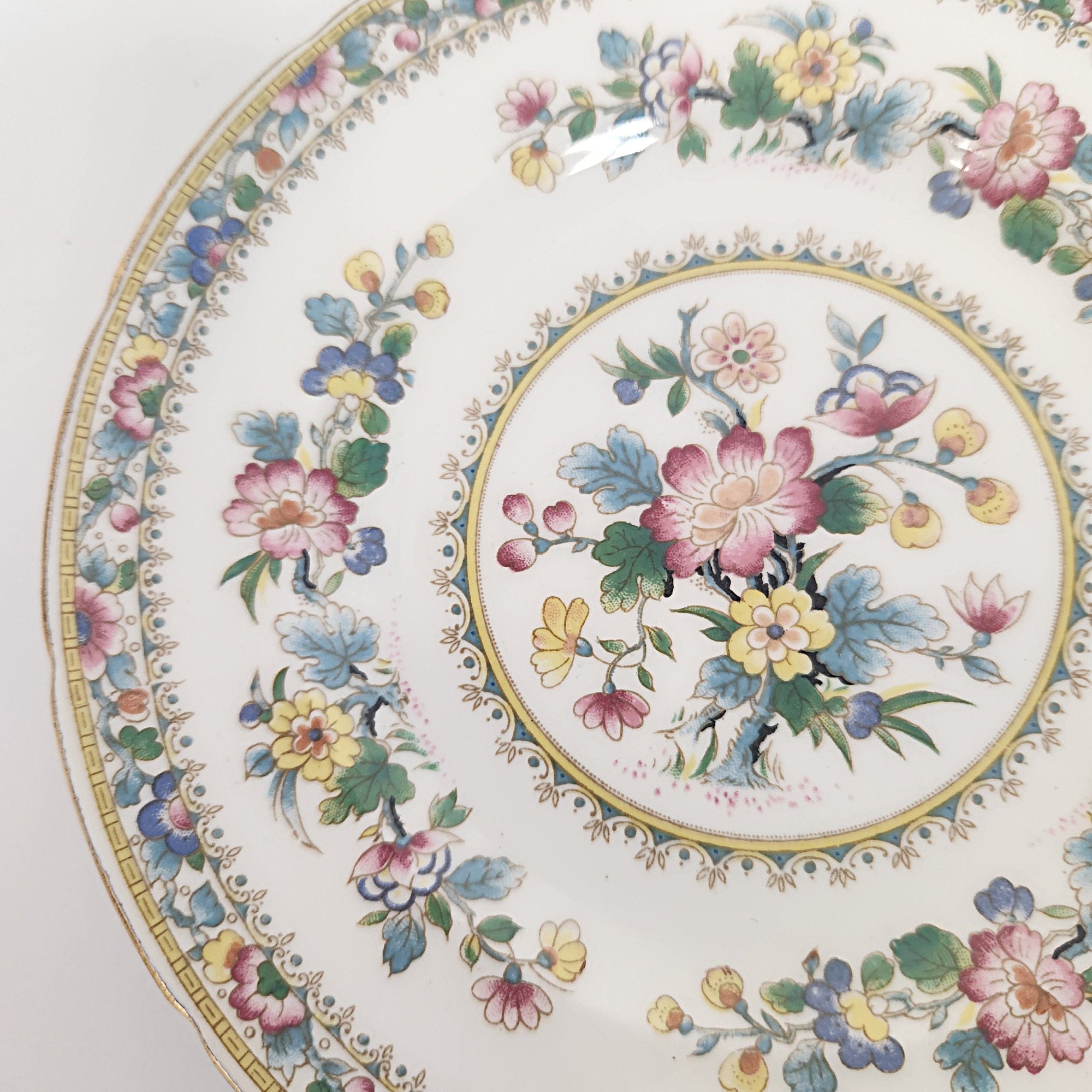 Vintage 1950's Foley China Ming Rose 6 1/4 Inch Bread and Butter Plate ...