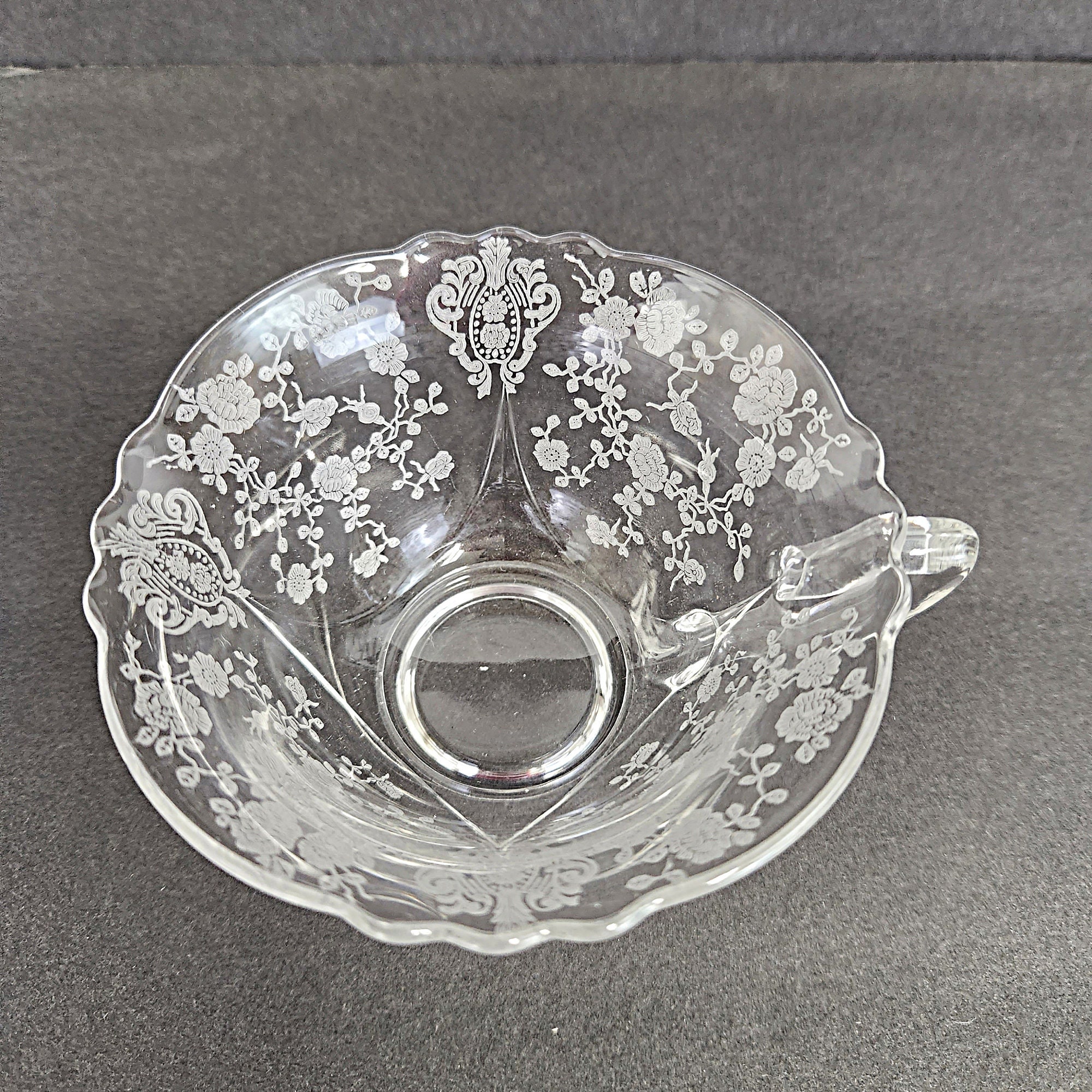 Vintage 1950's Mid Century Cambridge Glass Rose Point 2 - Etsy