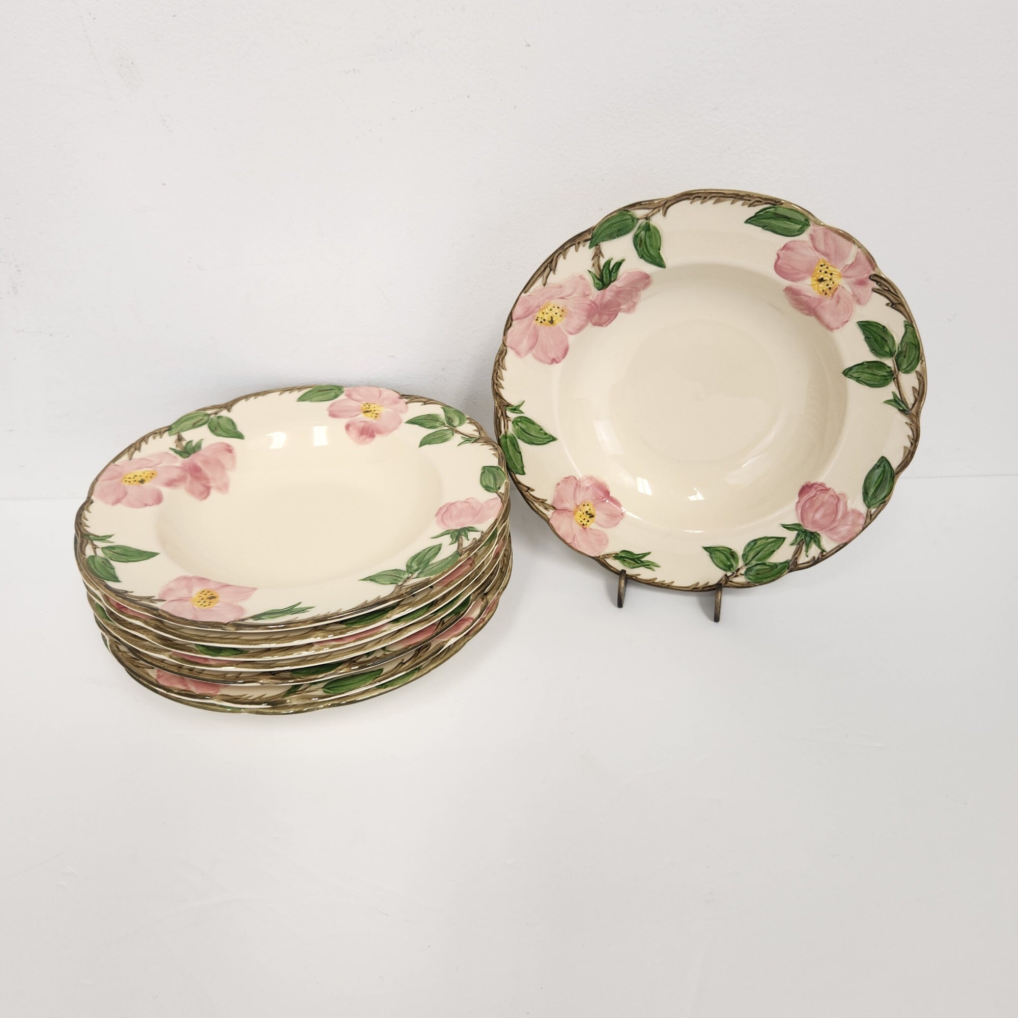 Vintage 1970's Franciscan Desert Rose Rimmed Soup Bowls 12 Available - Etsy