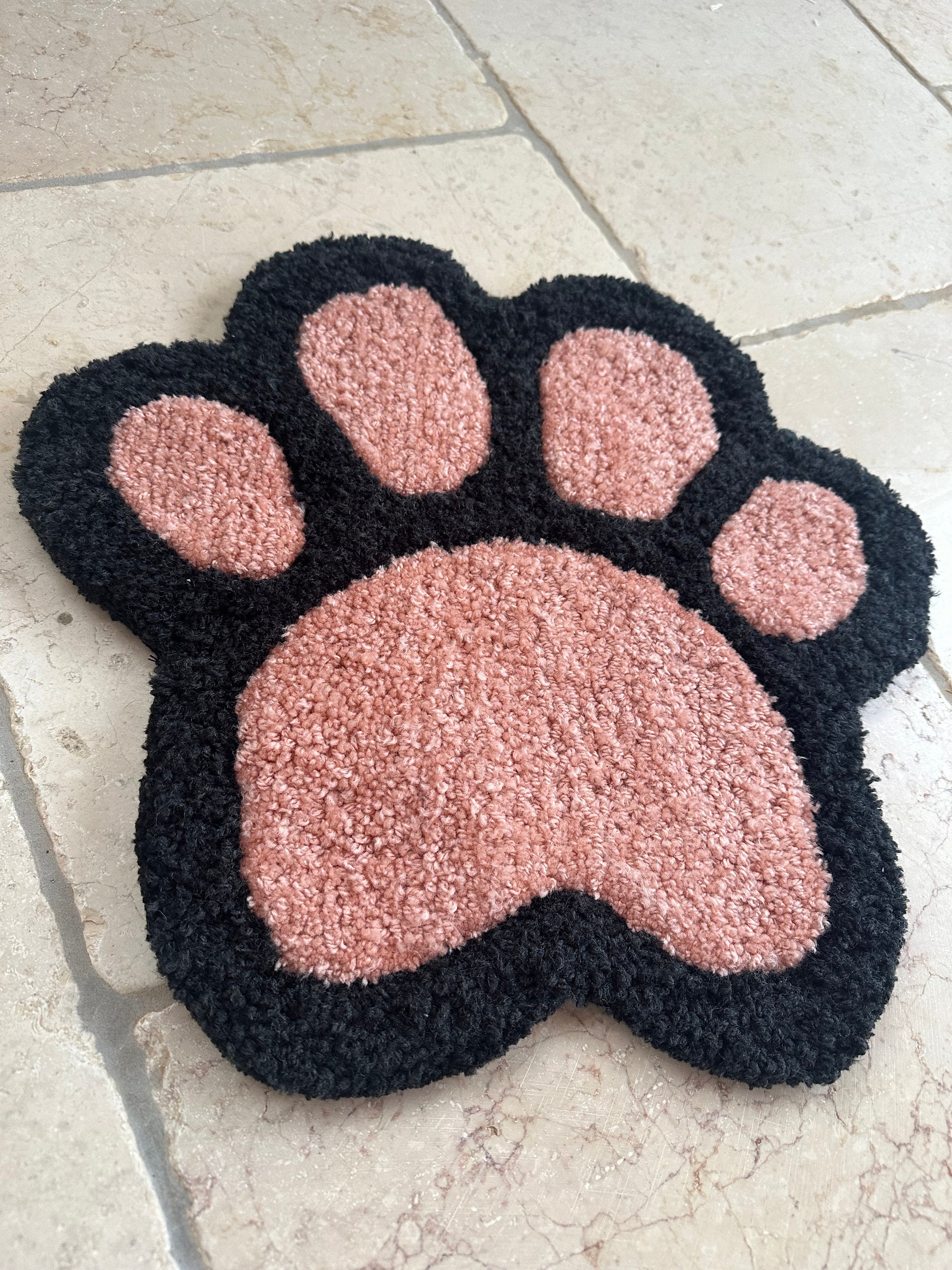 Cat Paw Tufted Rug - Etsy