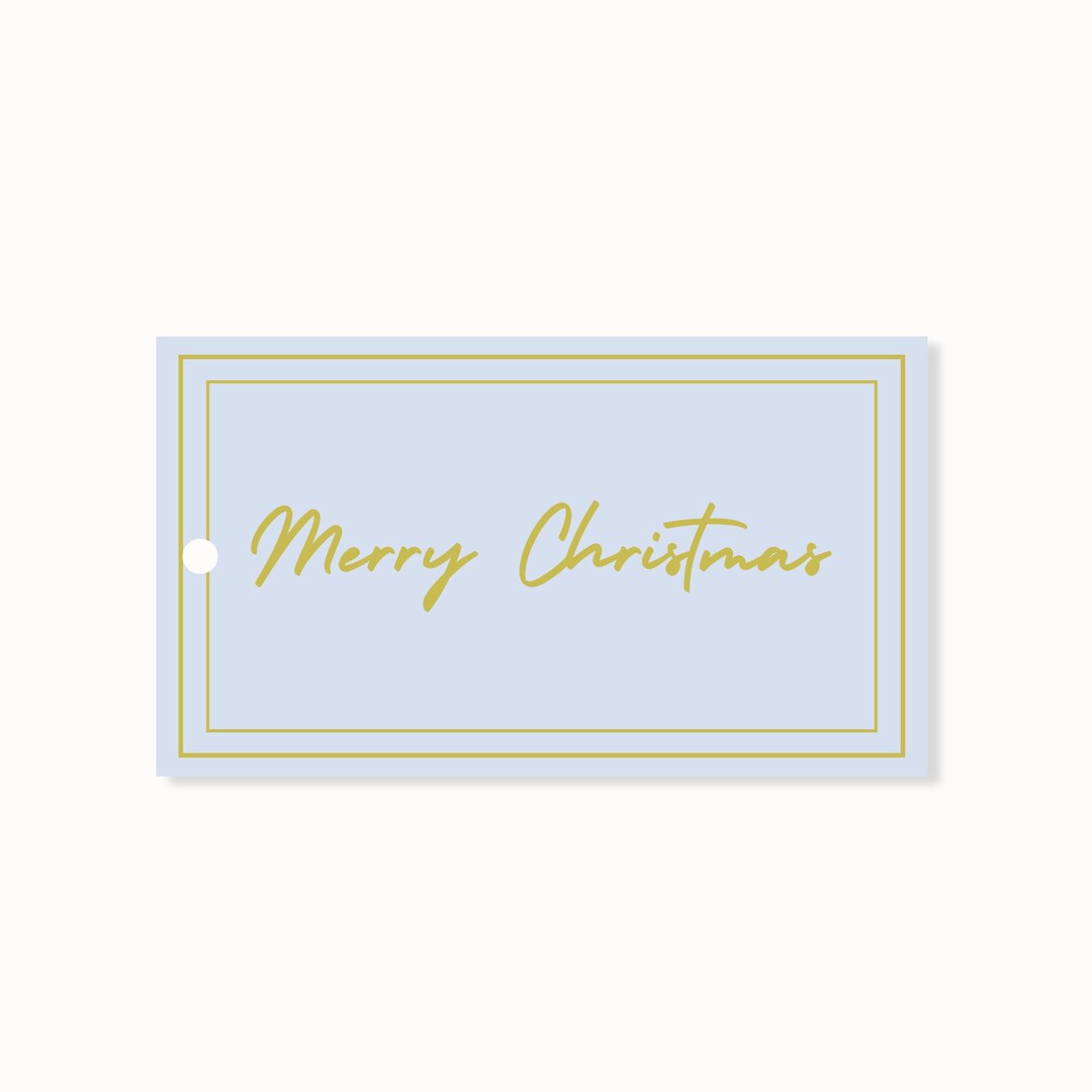 Merry Christmas Gift Tags, Traditional Christmas Gift Tags, Classic ...