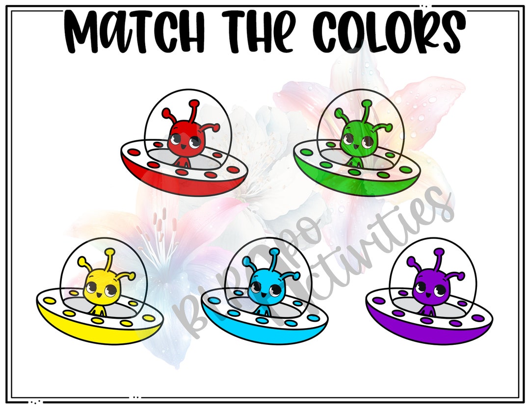 Color Matching Aliens - Etsy