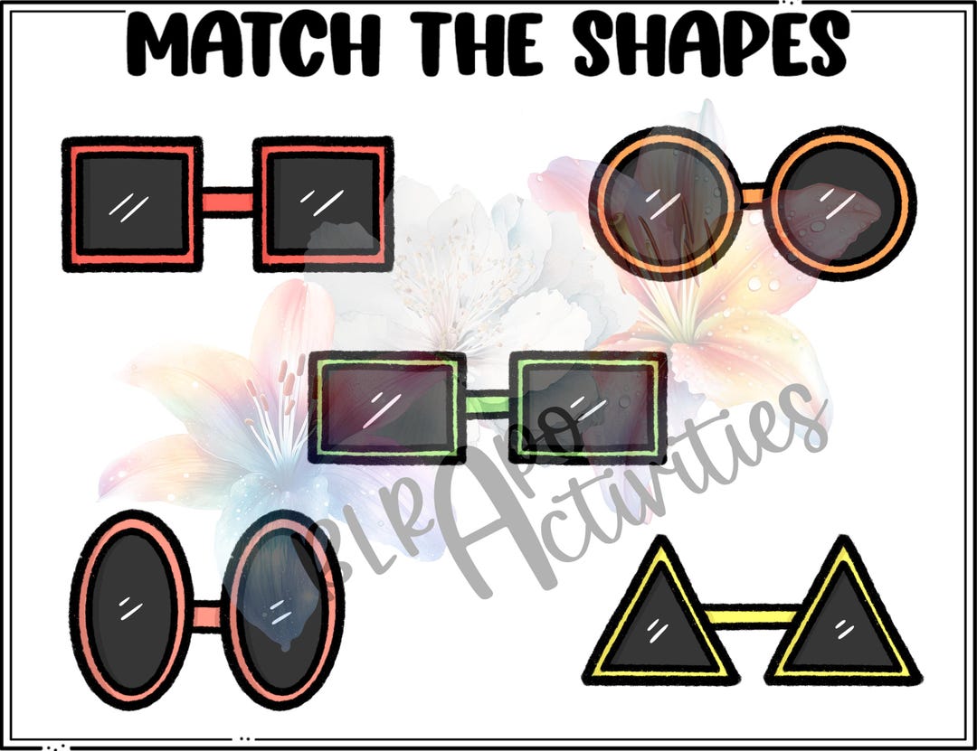 Match the Shapes - Sunglasses - Etsy