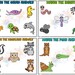 Match the Animals Activity Mats Bundle - Zoo/farm/ocean/insects ...