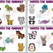 Match the Animals Activity Mats Bundle - Zoo/farm/ocean/insects ...