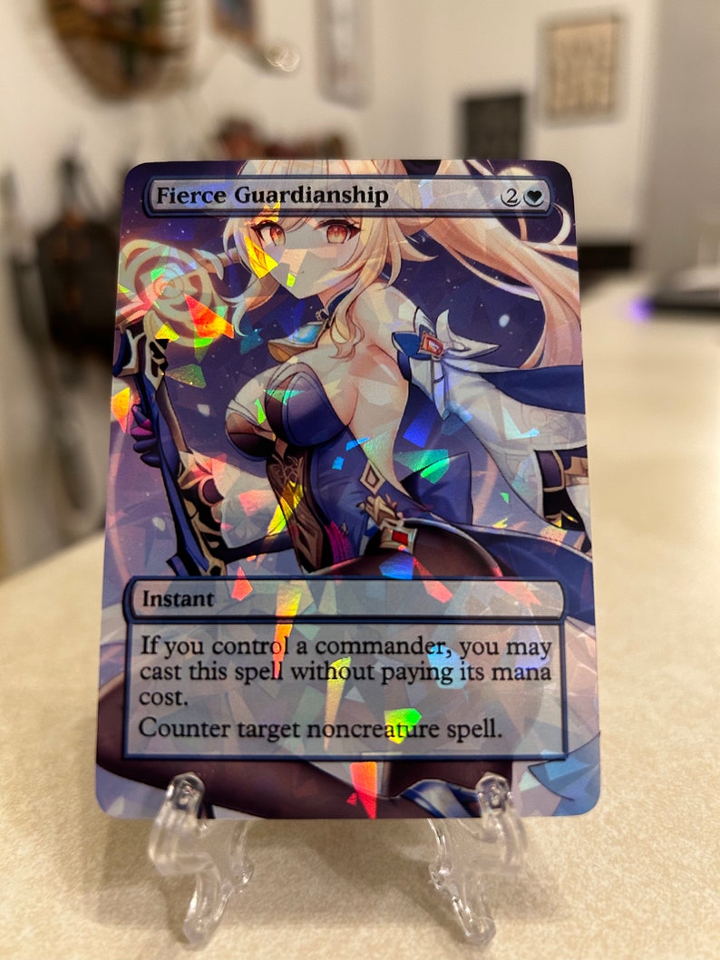 MTG 1 Fierce Guardianship Foil Custom Borderless - Etsy