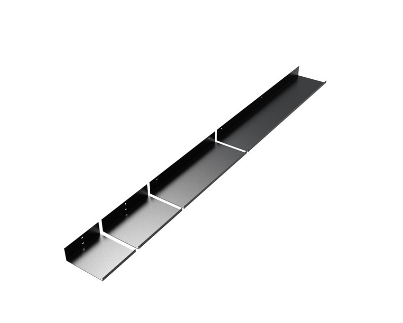 Black Metal Wall Shelf Floating Bookshelf Minimalist - Etsy